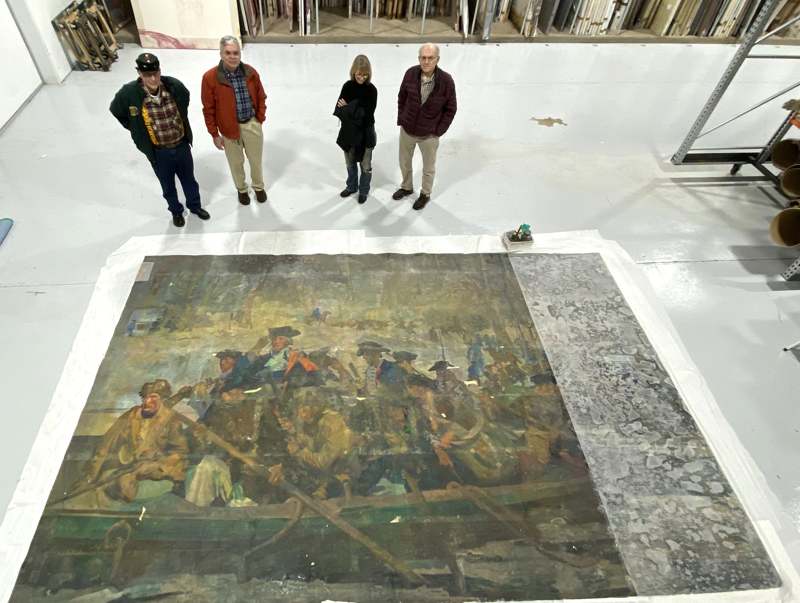 Restoring the (other) artwork of Washington crossing the Delaware ...
